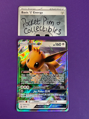 Eevee GX SM175 Sun & Moon SVP Black Star Promo Pokemon TCG Card | eBay