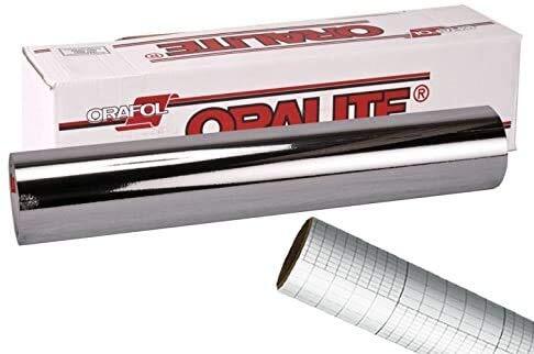 ORACAL 351 Silver Chrome Adhesive Craft Vinyl Roll Including 12 x 24 ...