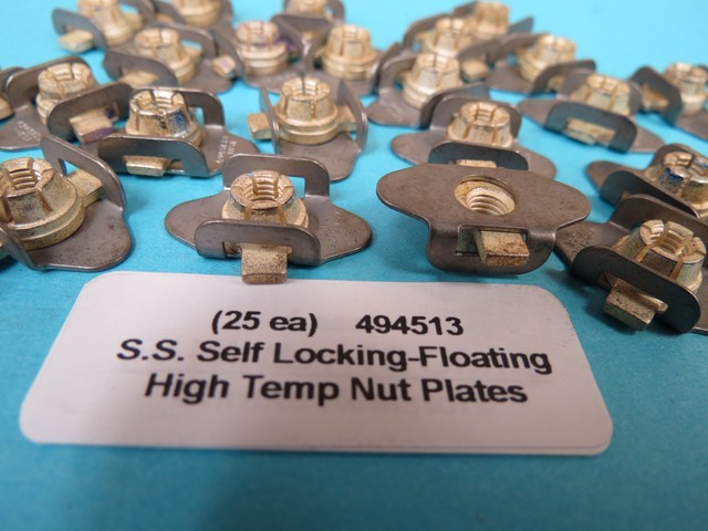 #10-32 Anchor Nut Plates S.S. Silver Plated High Temp Aircraft ...
