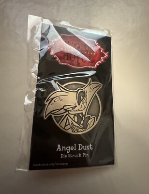 Official Hazbin Hotel Angel Dust Antique Coin Die Struck Pin Vivziepop ...