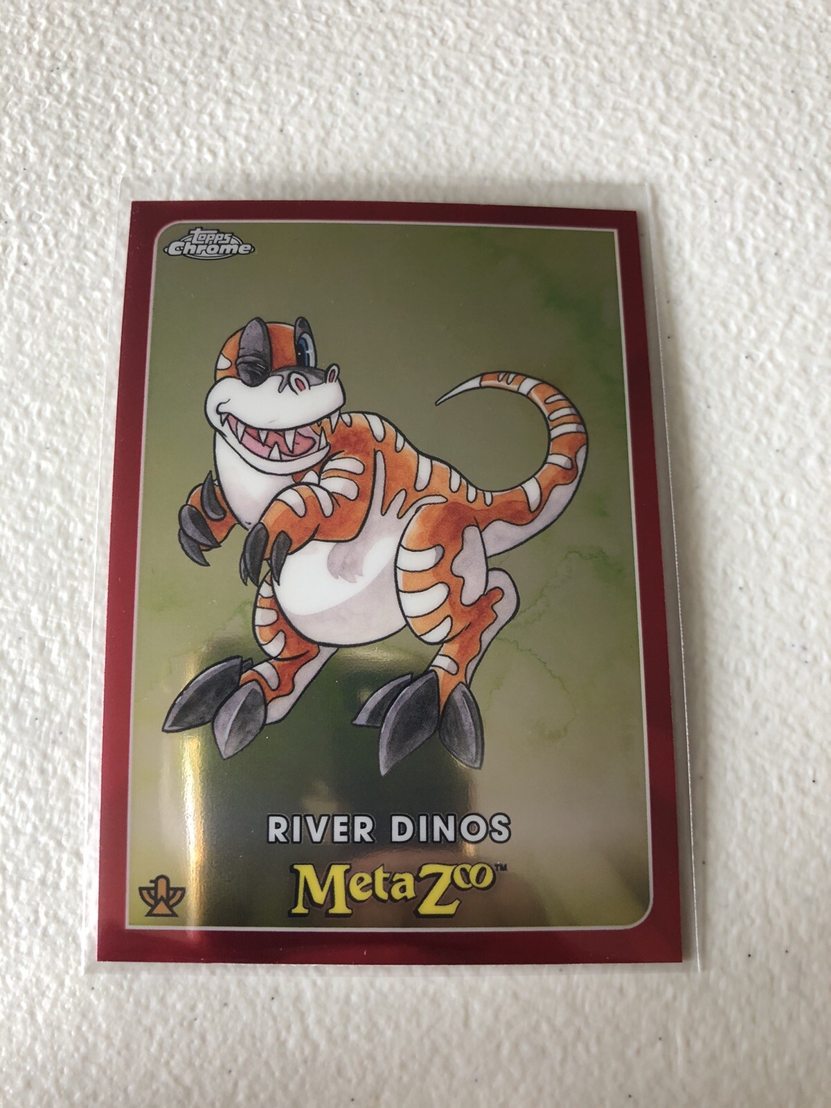 2022 Topps Chrome Metazoo River Dinos Red Refractor Holo Base #50 Pack ...