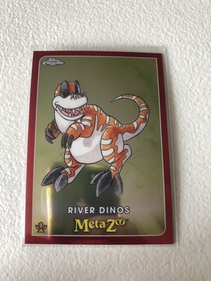 2022 Topps Chrome Metazoo River Dinos Red Refractor Holo Base #50 Pack ...