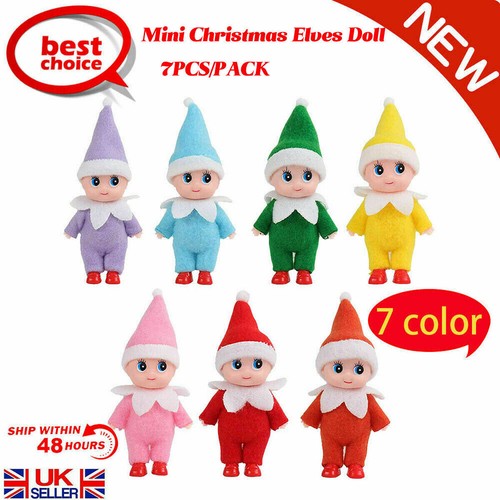 7X Merry Christmas Kids Baby Elves Shelf Elf Toy Doll Xmas Home ...
