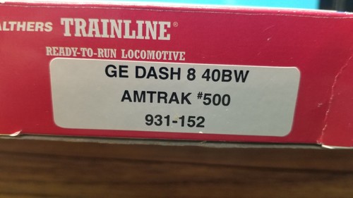 Walthers GE Dash 8 40BW HO,DC, Amtrak # 500 | eBay