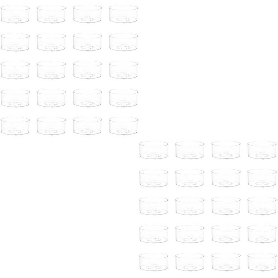 40 pcs Lovely Candle Shell Flame-Retardant Shell Plastic Candle Holder ...