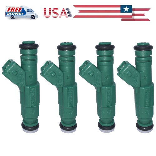 4x Fuel Injector 0280155968 FJ878 42lb For VW Audi Ford Dodge 1.8T 2.3L ...