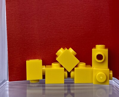 LEGO Parts Lot x (6) ~ Yellow Modified 1 x 1 w Stud on Side ~ No 87087 ...
