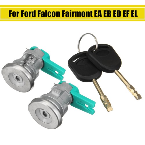 Pair Car Door Lock Cylinder & Keys Set For Ford Falcon Fairmont EA EB ...