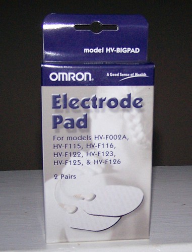 OMRON - TWO PAIR OF ELECTRODE PADS - BRAND NEW!! (SEE BELOW FOR MODELS ...