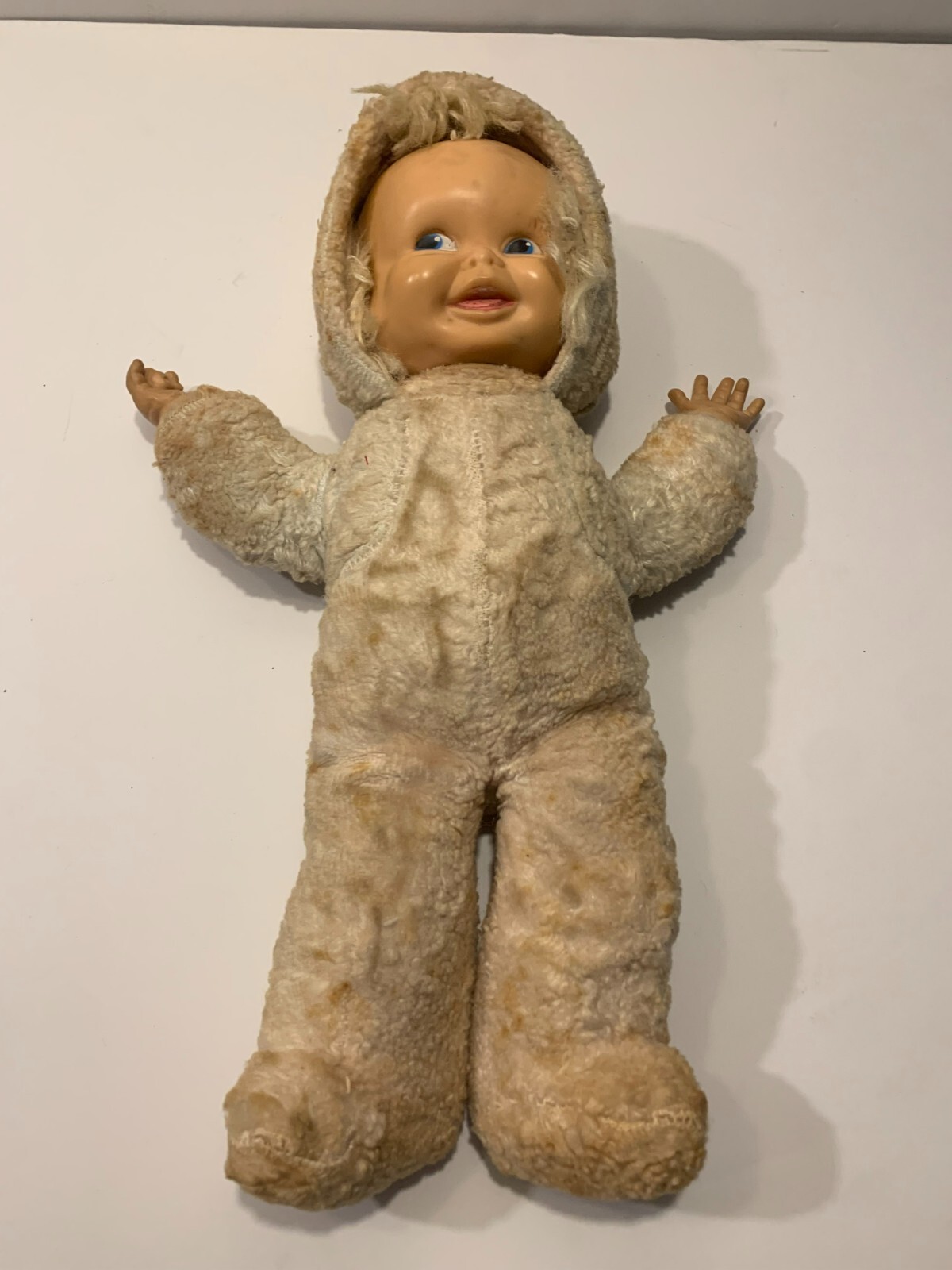 Antique Composition Trudy Three Face Doll Elsie Gilbert 14" Girl With ...