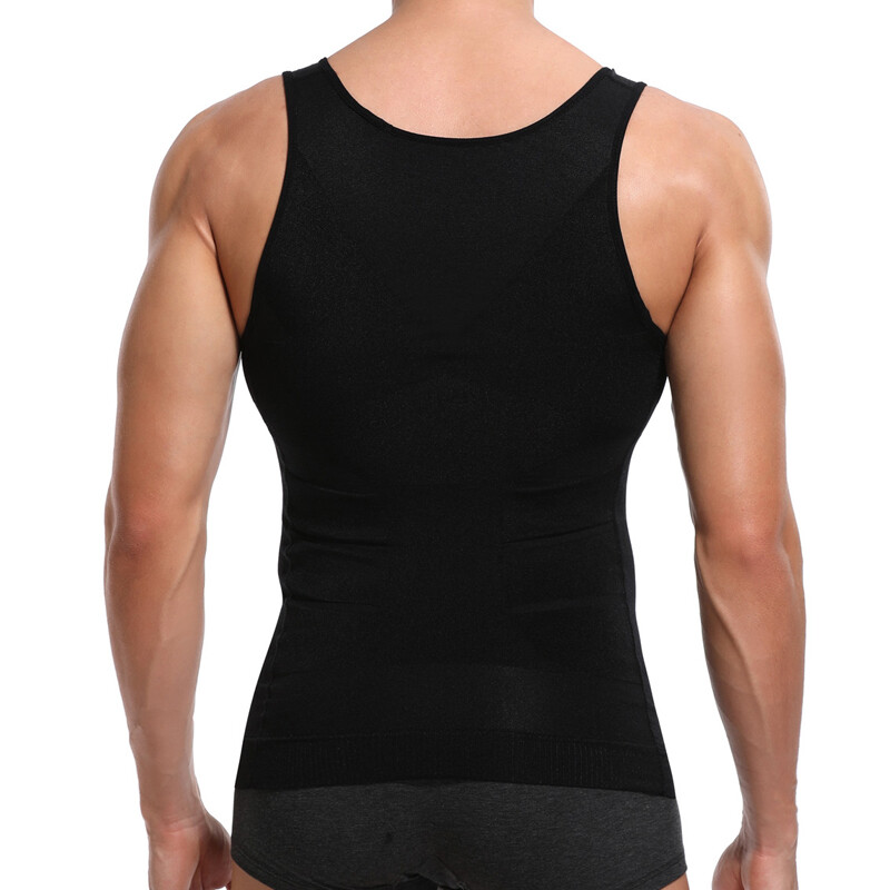 Men's Body Shaper Toning T-Shirt Ultra Durable Vest Compression ...