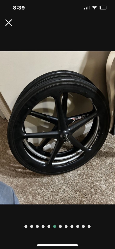 Ki Mobility Catalyst 5VX Ultralight 17”x18” Folding Wheelchair W/24”x 1 ...