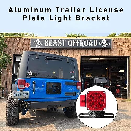 Car Aluminum License Plate Light Bracket Auto License Plate Holder ...
