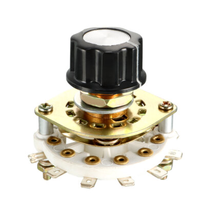 1P7T 1 Pole 7 Position 1 Deck Band Channel Rotary Switch Selector with ...