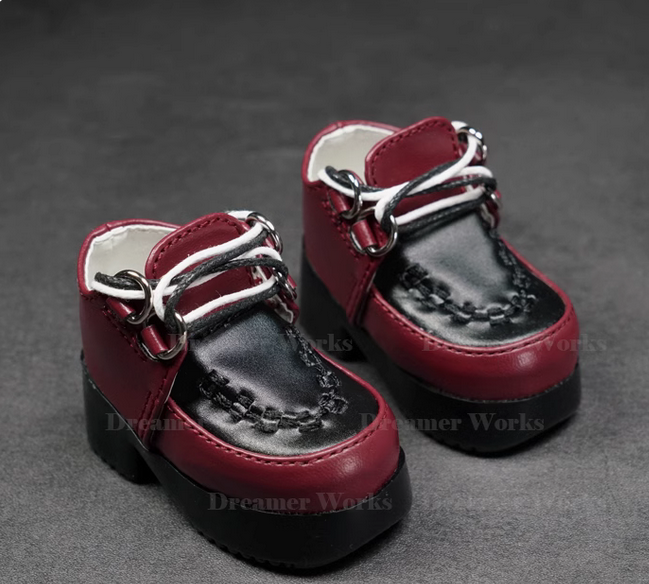 BJD 1/4 Scale Shoes PUNK Lace-up Students Shoes Model for BJD Dolls | eBay