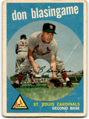 1959 TOPPS DON BLASINGAME ST. LOUIS CARDINALS #491 | eBay