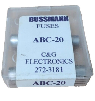 (QTY:2) Bussmann Buss ABC-20 ABC Microwave Oven Fuse 20 Amp 250V | eBay