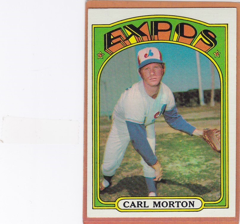 1972 TOPPS BASEBALL CARL MORTON #134 EXPOS EX+ *A5498 | eBay