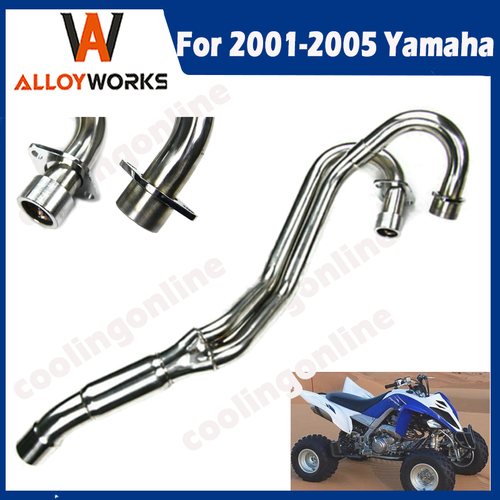 fits 2001-2005 Yamaha YFM660 Raptor 660 Stainless Steel Exhaust Head ...