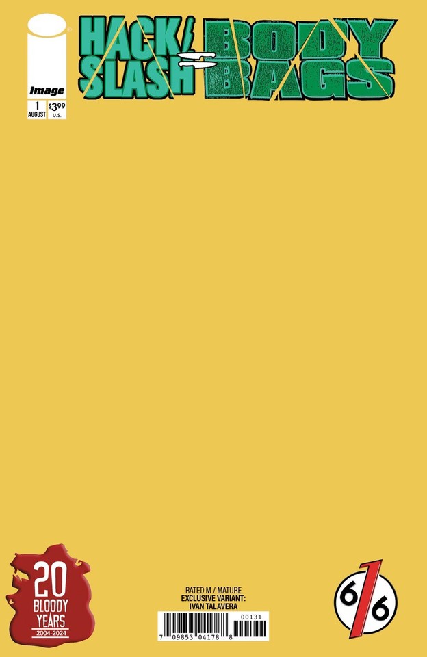 🔥💀 HACK SLASH BODY BAGS 1 IVAN TALAVERA 616 Virgin Variant A LTD 500 | eBay