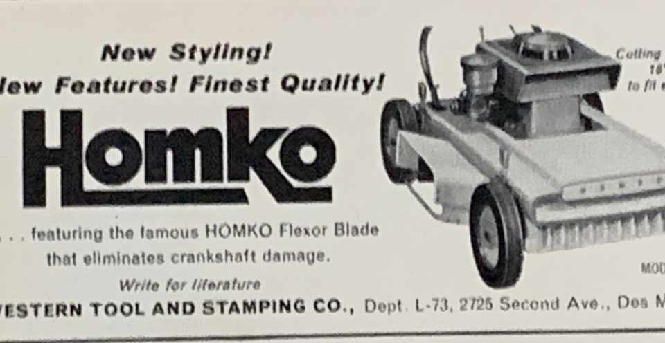 Homko Lawn Mowers Western Tool Vintage 1959 Print Ad #0967 | eBay