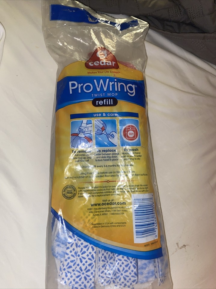 O Cedar Vileda Pro Wring Pro Mop Refill Mop Head Old Packaging 2011 | eBay