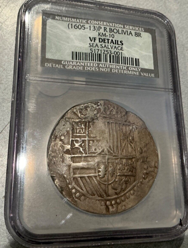 1605-13 P R BOLIVIA 8R KM-10 NGC VF DETIALS - SEA SALVAGE | eBay