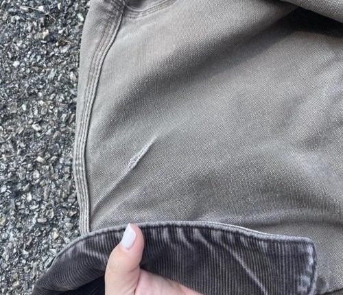 Vintage Carhartt Detroit Bankston Faded Black Bomber Workwear Jacket ...