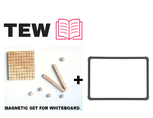 Magnetic Wooden MAB Base Ten Blocks Student + Magnetic Board Teacher ...