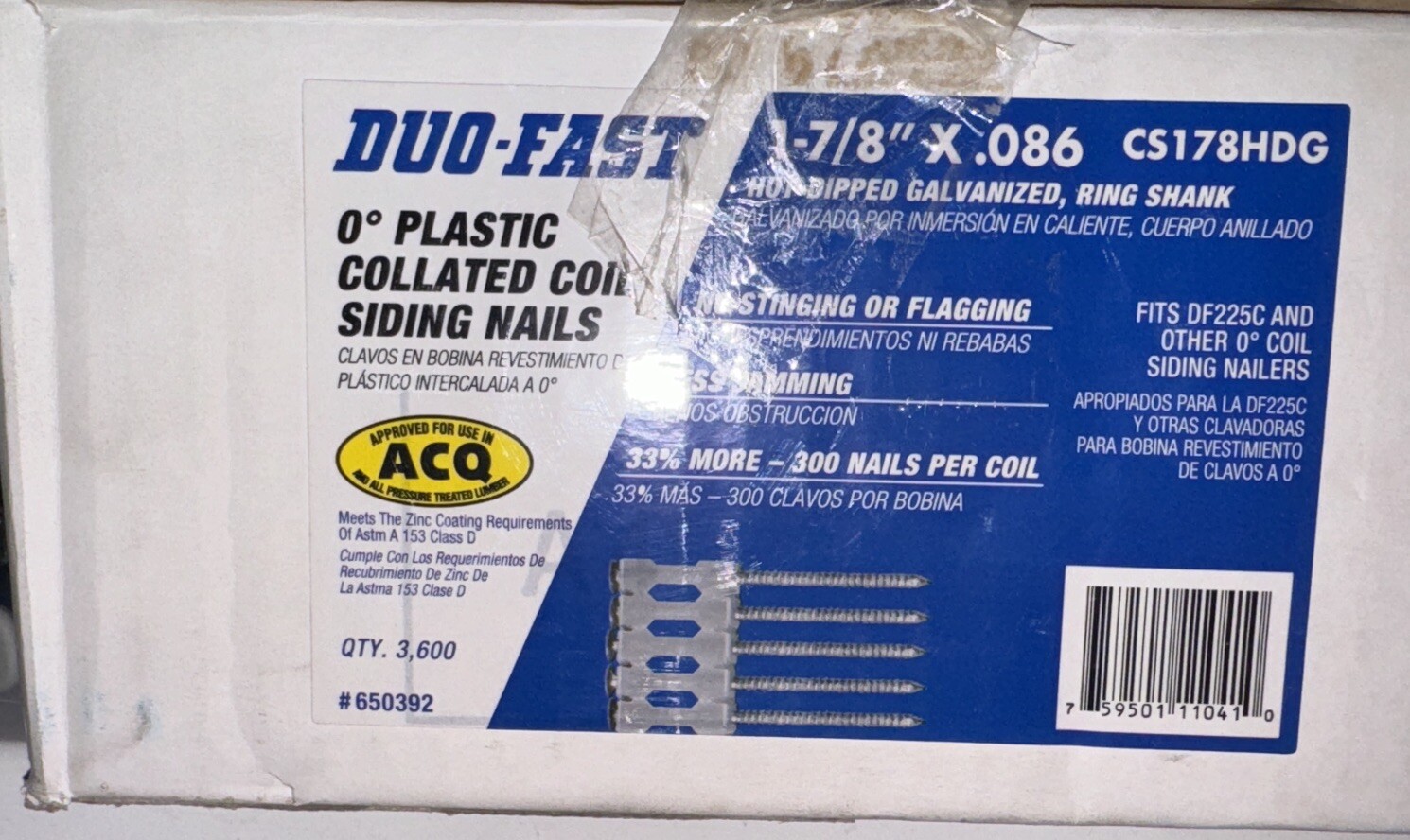 DUO-FAST 650392 Siding Nail - 3600 Count for sale online | eBay