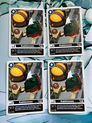 4x Kakkinmon EX6-005 U (Playset) Digimon CCG | Infernal Ascension NM | eBay