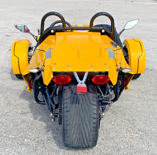 YELLOW ORCA SS Reverse Trike 72v LITHIUM Auto Cycle Golf Cart FAST ...