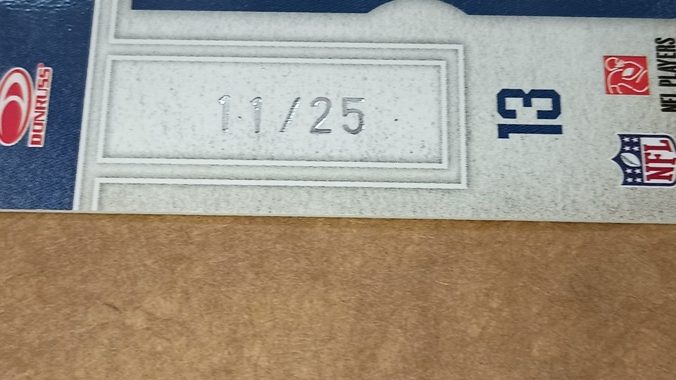 2009-DONRUSS CLASSICS-RANDY MOSS MONDAY NIGHT HEROES PLATINUM BLUE-/25 ...
