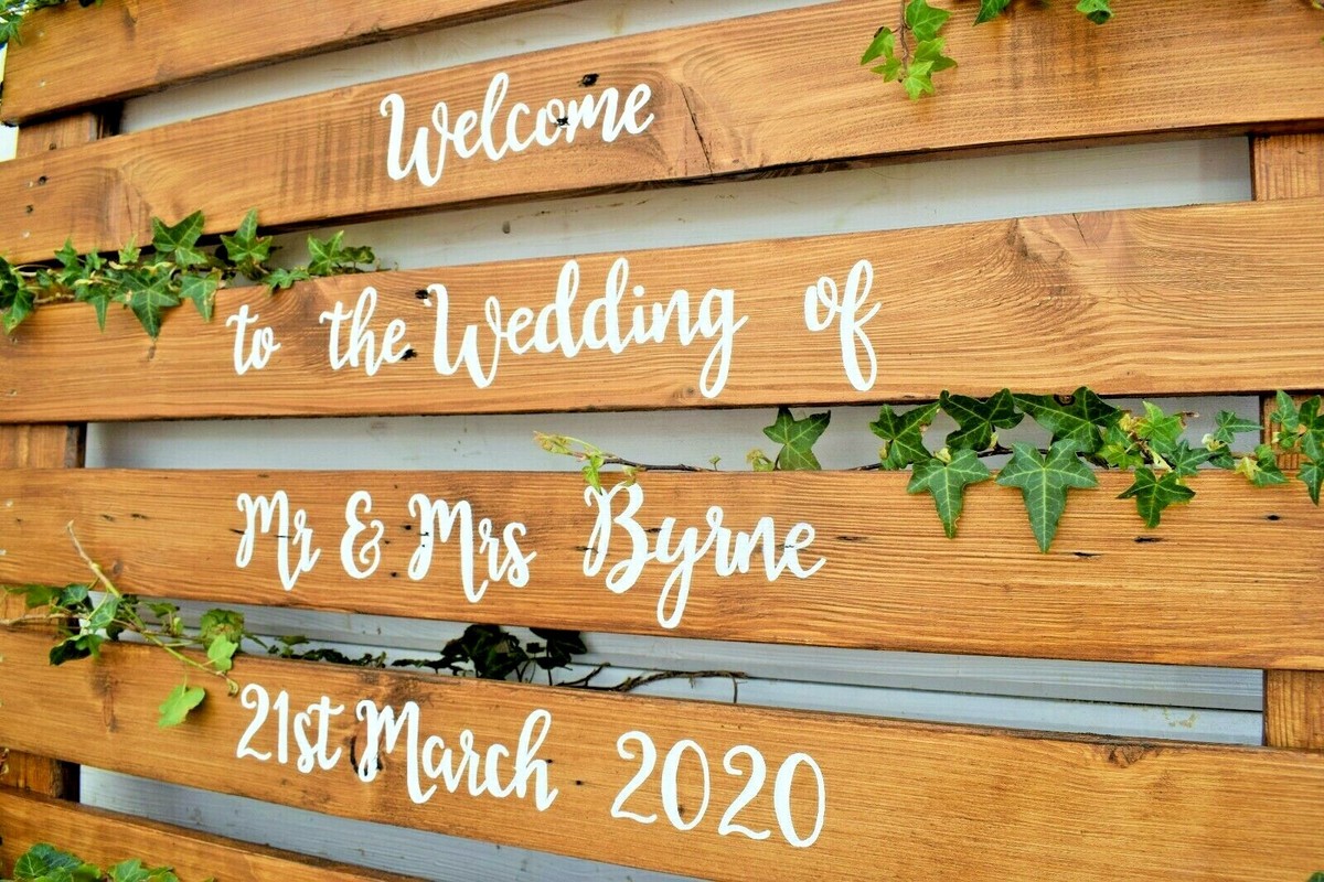 Pallet Sign For Wedding