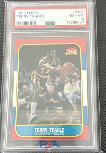 1986 Fleer Basketball Terry Teagle #107 Card PSA 6 | eBay