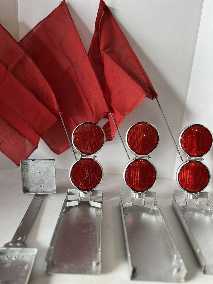 Vintage Stimsonite Reflectors W Flags & Case | eBay