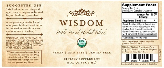 WISDOM Bible Based Herbal Blend Supplement for sale online | eBay