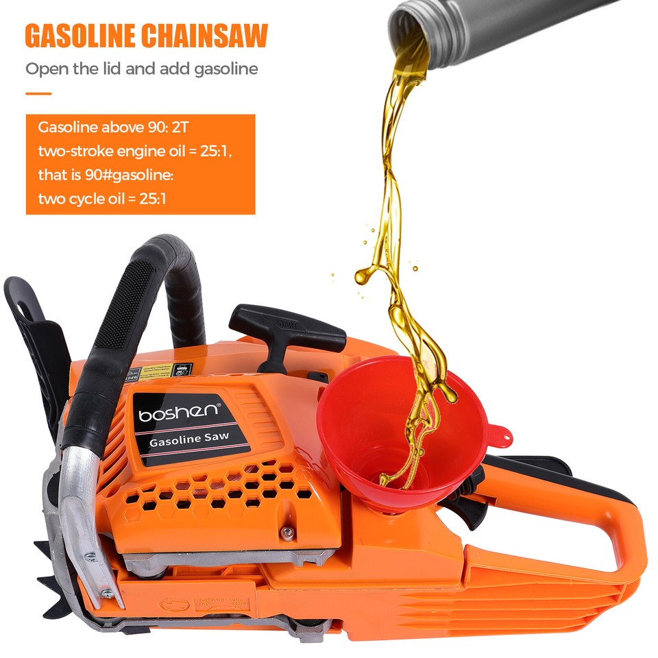 58CC 20" Upgarded Chainsaw Gasoline Powered Wood Cutting Engine Chain ...