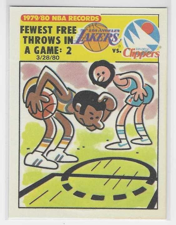 1980-81 Fleer NBA Team Logo Stickers MILWAUKEE BUCKS Cartoon Back Red ...