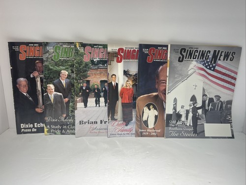 The Singing News Gospel Music Magazine Lot Of 6 From 2002 Vintage | eBay