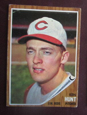1962 Topps Ken Hunt (Cincinnati Reds) #364 VG/EX | eBay