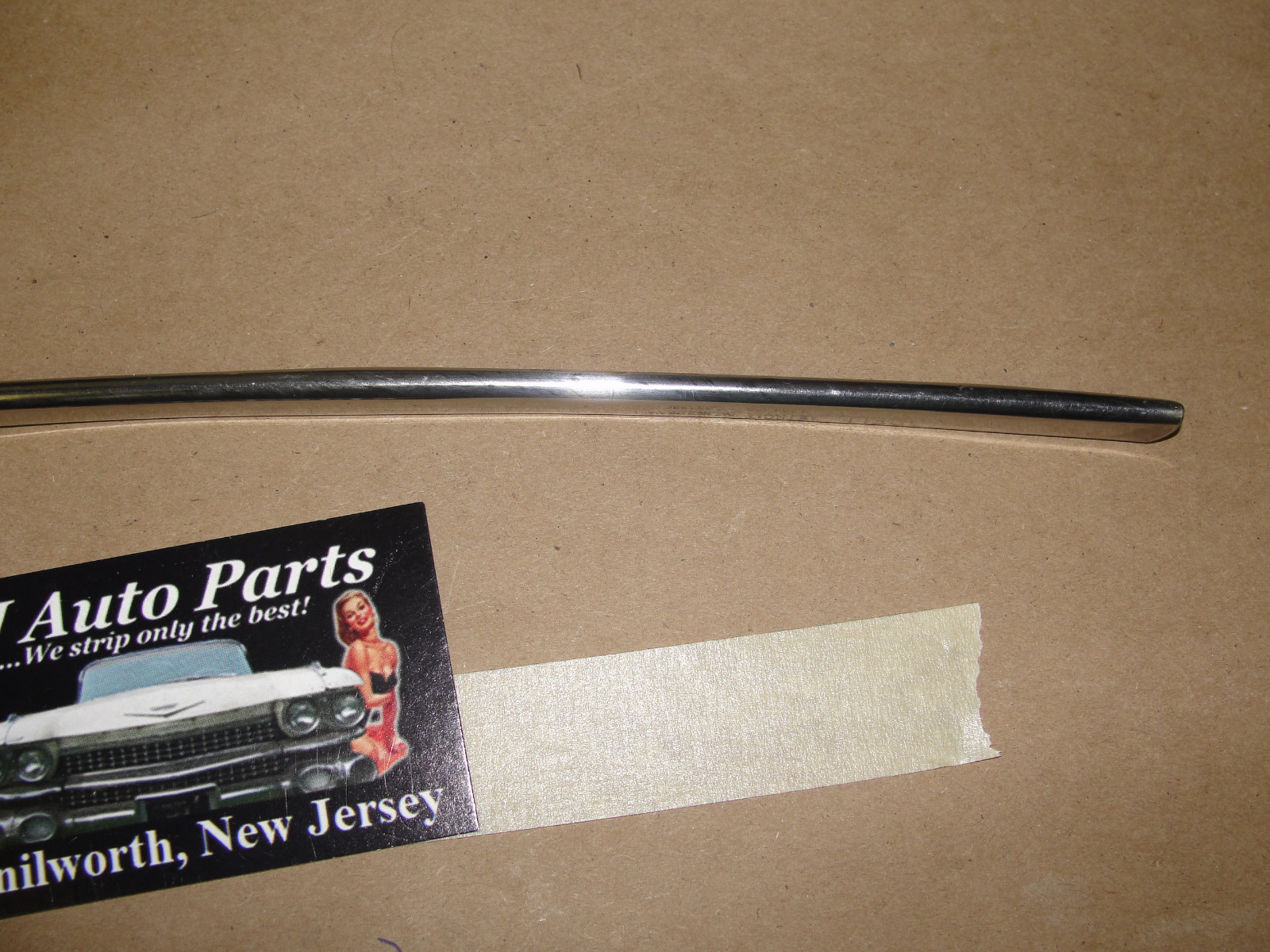 67 Cadillac Sedan Deville RIGHT PASS SIDE REAR DOOR EDGE GUARD TRIM ...