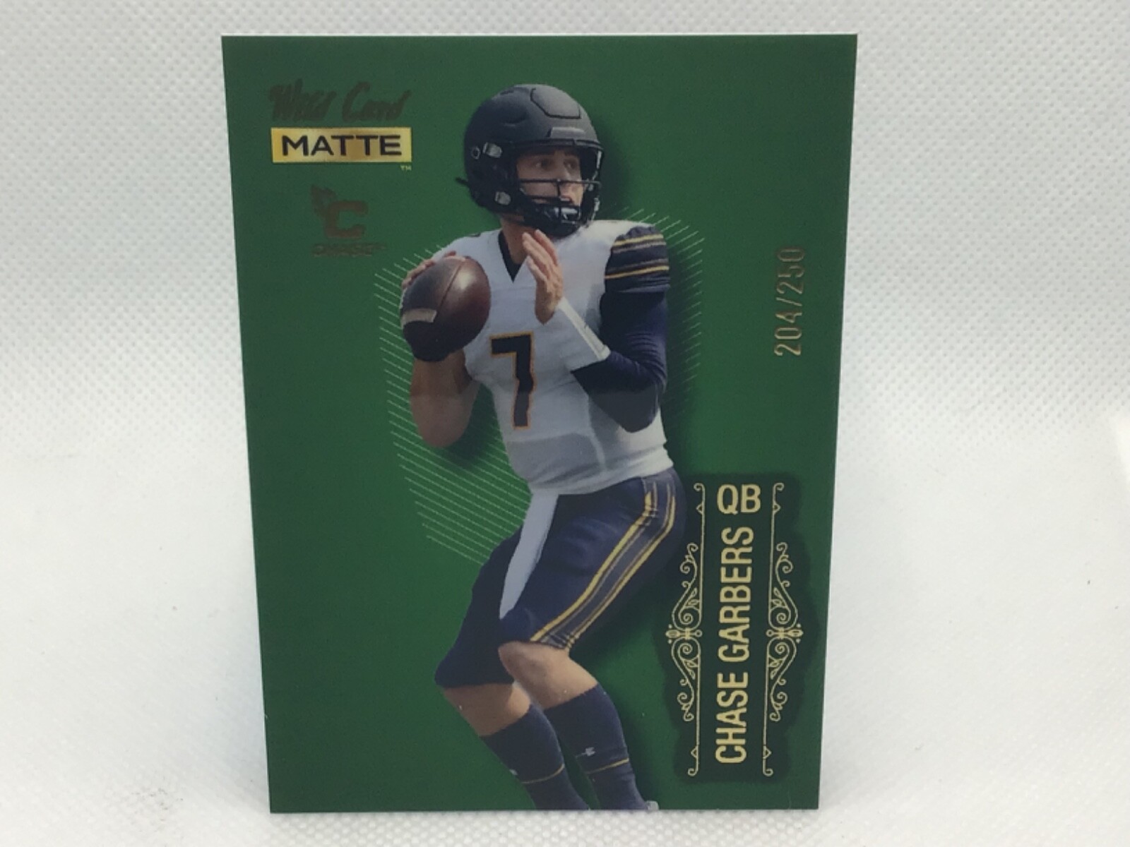 2022 Wild Card MATTE - Chase Garbers #MB-129 Chase Green /250 (RC) for ...