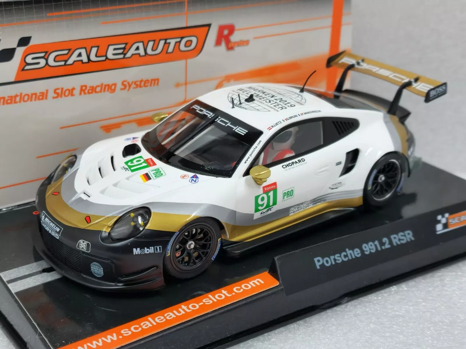 Scaleauto SC-6293R Porschee 911 GT3 RSR 24h LeMans 2019, #91 New 1:32 ...
