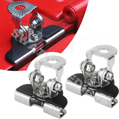 2x Front Bonnet Hood Clamp Mounting Brackets Antenna For LED Work Light ...