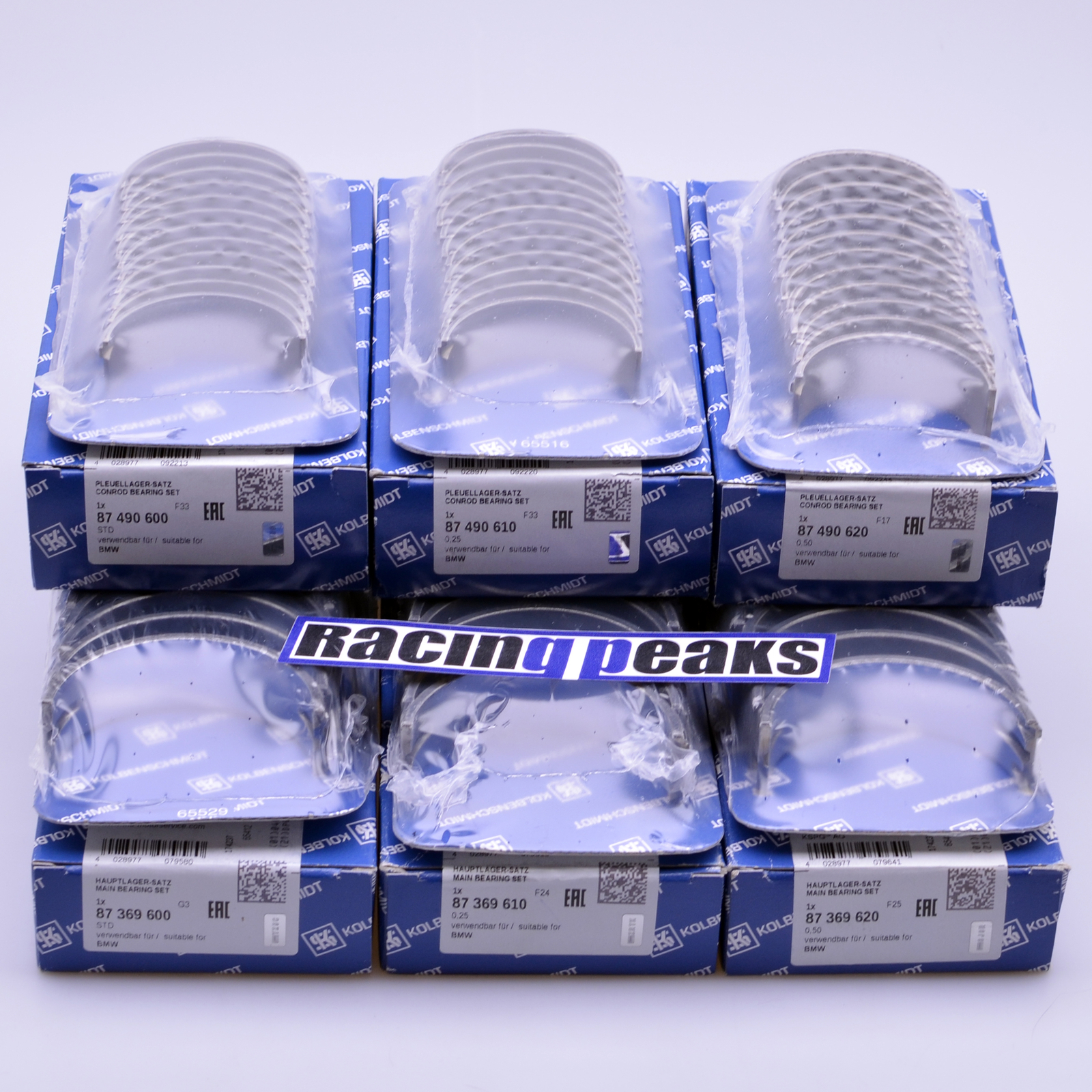 BMW M54 M52 M50 M20 S50B30US S52B32US main & con rod bearings 87369600 ...