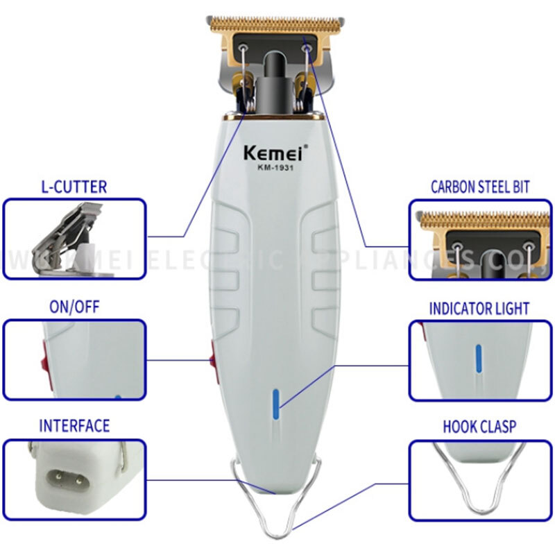 Kemei Professional Hair Clippers Cordless Trimmer Beard Cutting Machine ...