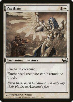Pacifism Divine vs. Demonic HEAVILY PLD White Common MAGIC MTG CARD ...