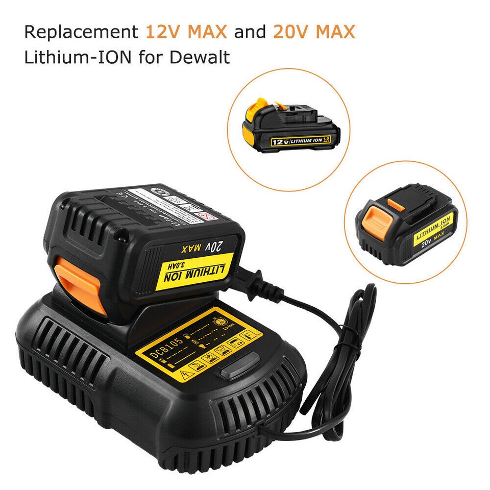 4Pack For DEWALT DCB120 12V 12 Volt MAX Lithium-Ion Battery DCB127-2 ...