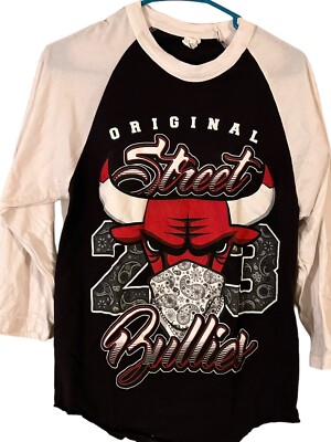 Chicago Bulls T Shirt L Original Street Bullies Basketball 100% Cotton ...